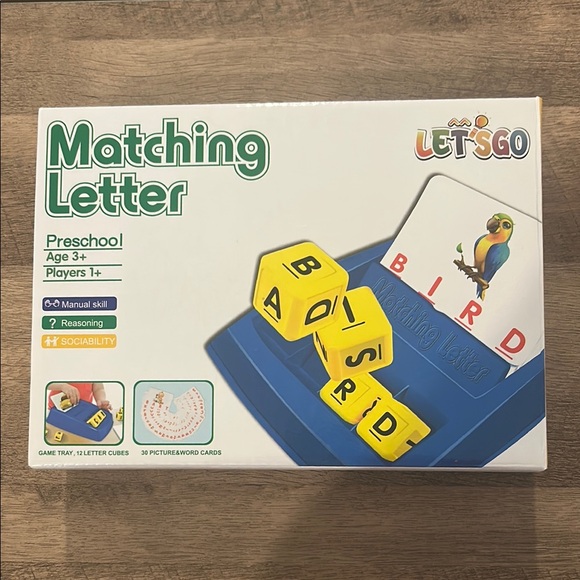 Toys | Lets Go Matching Letter Game | Poshmark